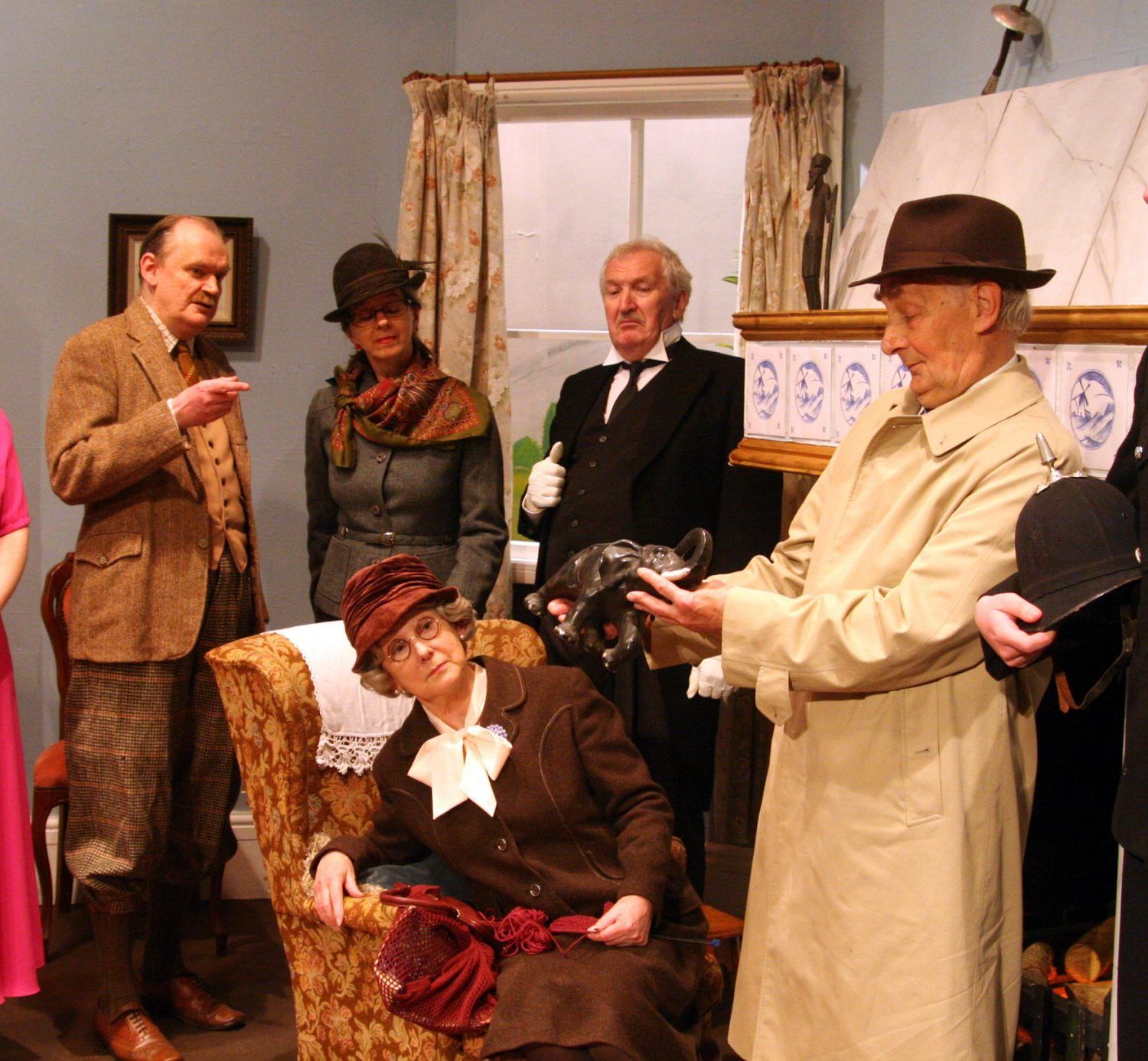 Colonel Craddock, Mrs Craddock, Bunting, Miss Maple and Inspector Pratt ...
