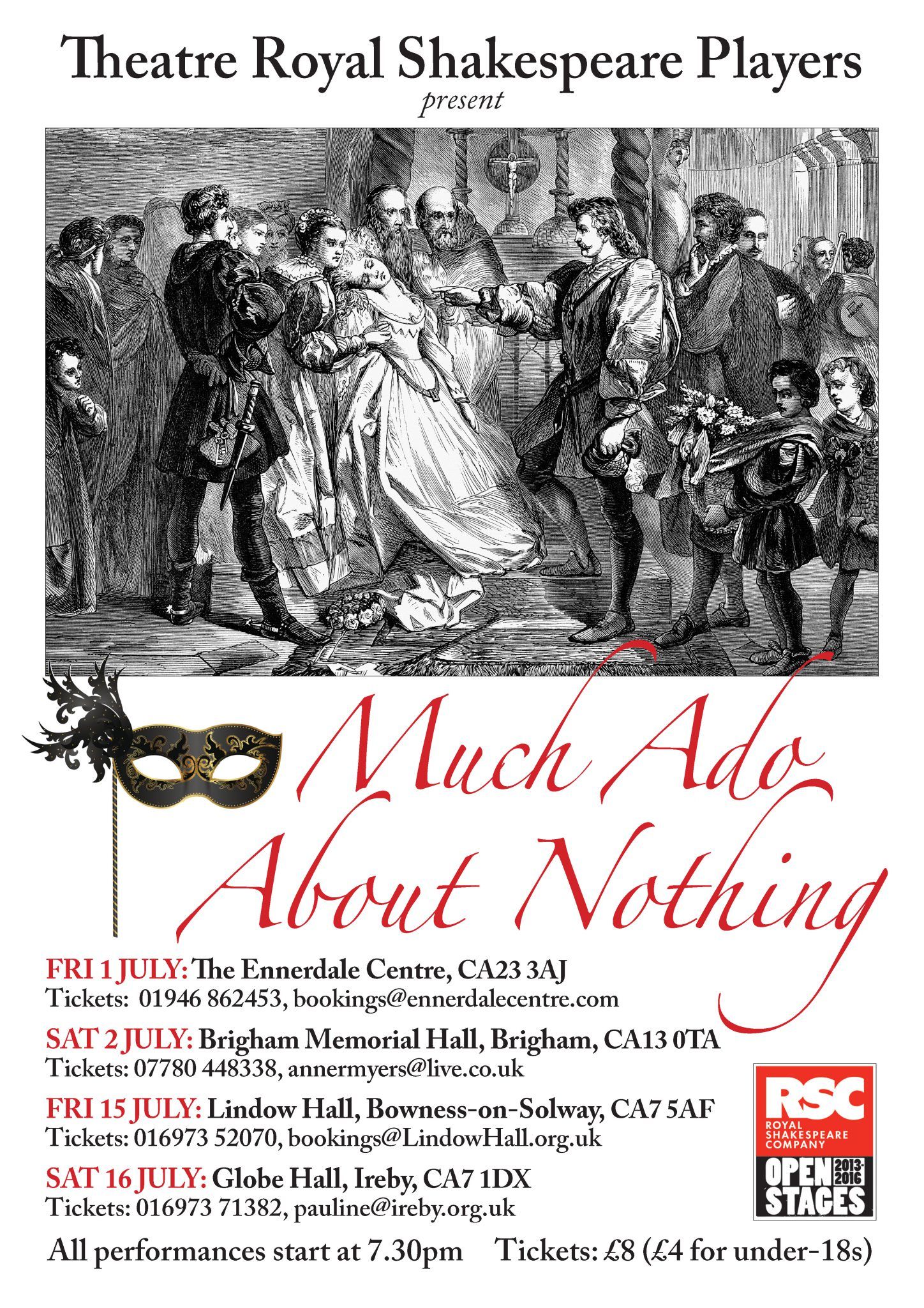 FinalMuch Ado Touring poster rev - Theatre Royal Workington